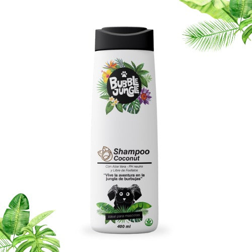 BUBBLE JUNGLE SHAMPOO DE COCO – Pet Happy